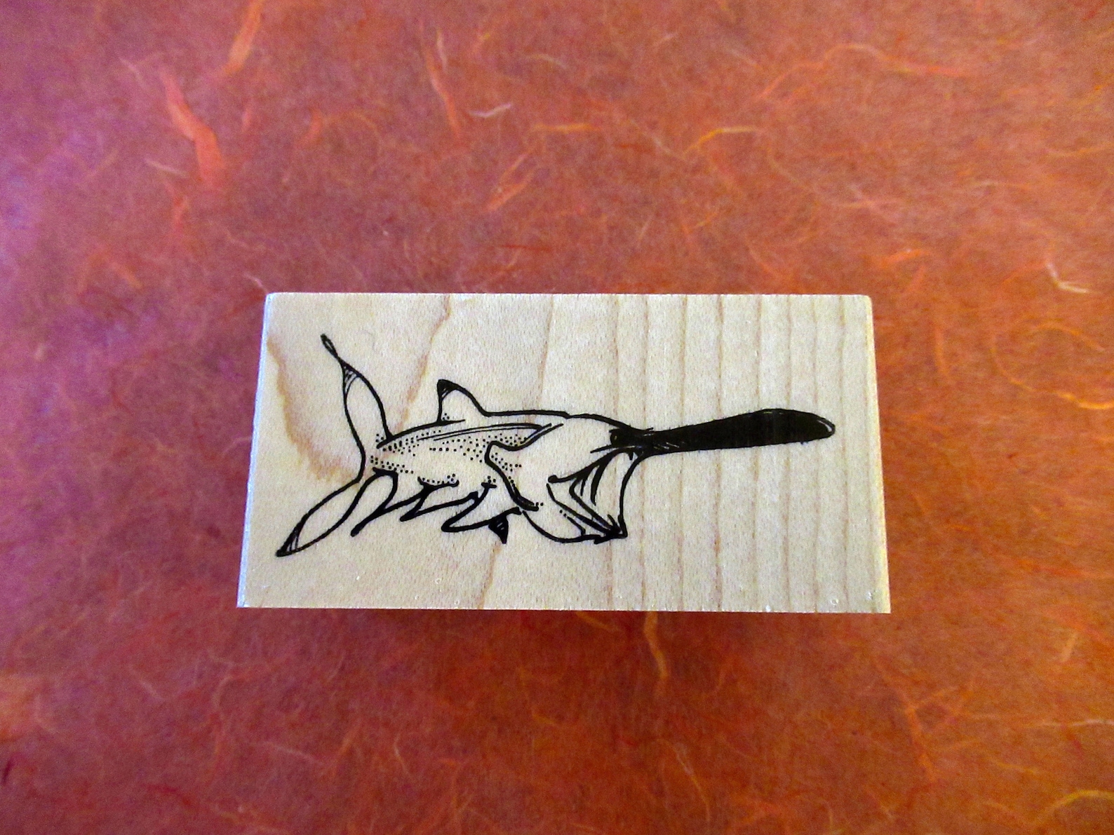 Paddlefish Rubber Stamp | Etsy