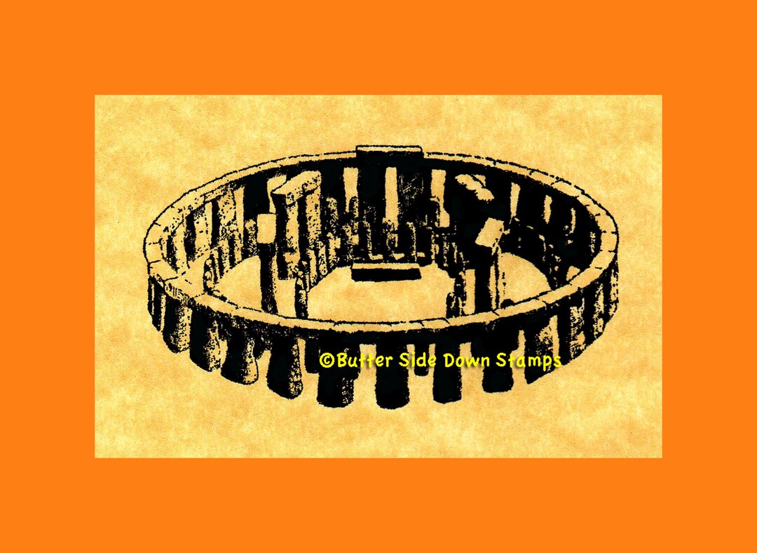 Stonehenge Megalith Rubber Stamp - Etsy