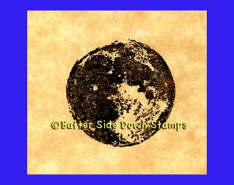Moon RUBBER STAMP, Space Rubber Stamp, Moon Landing Stamp, Lunar Rubber ...