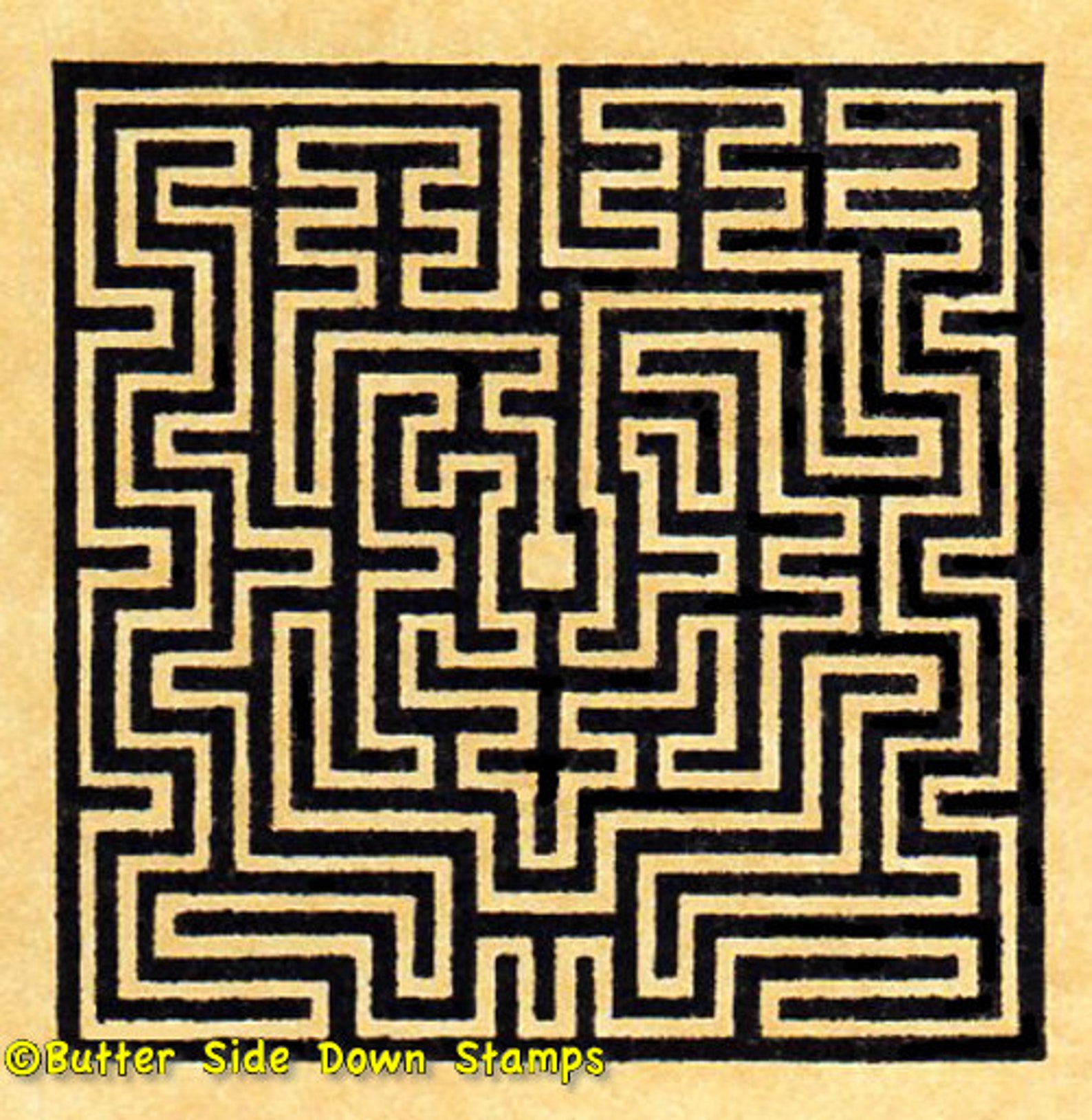 St. Bertin Labyrinth Rubber Stamp France - Etsy