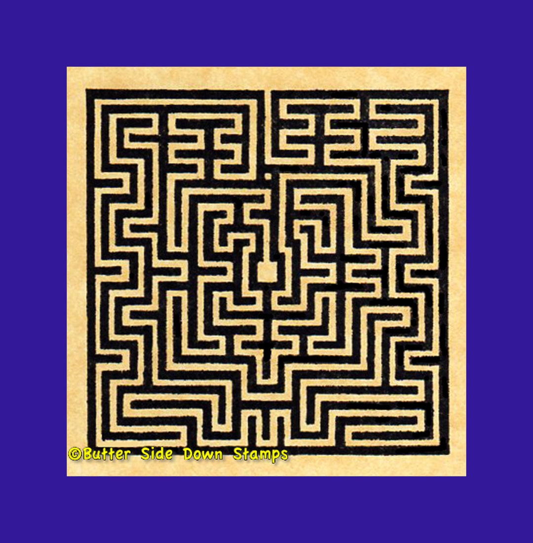 St. Bertin Labyrinth Rubber Stamp France - Etsy