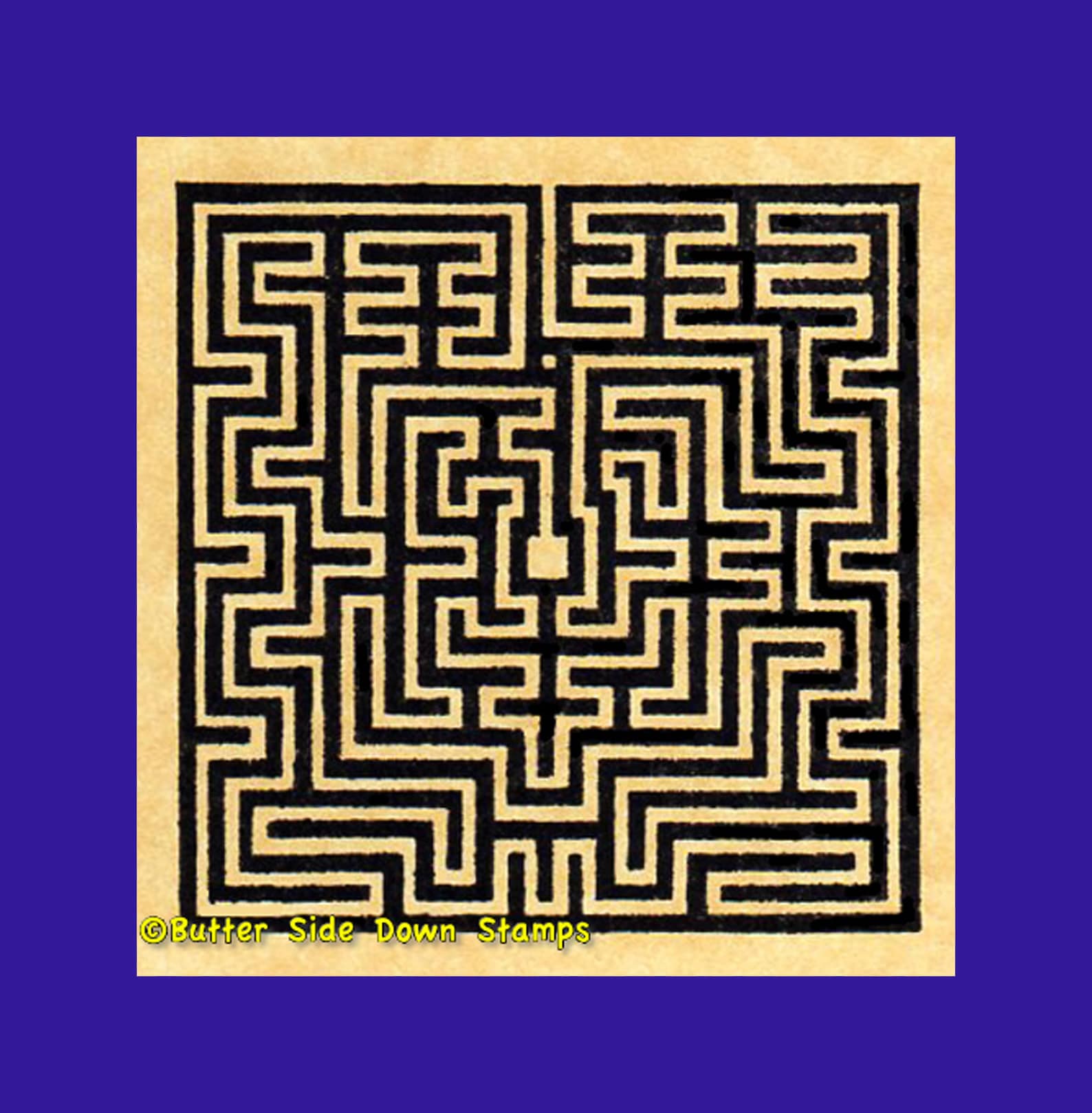 St. Bertin Labyrinth Rubber Stamp France - Etsy