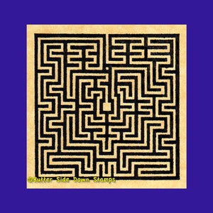 St. Bertin Labyrinth Rubber Stamp France - Etsy