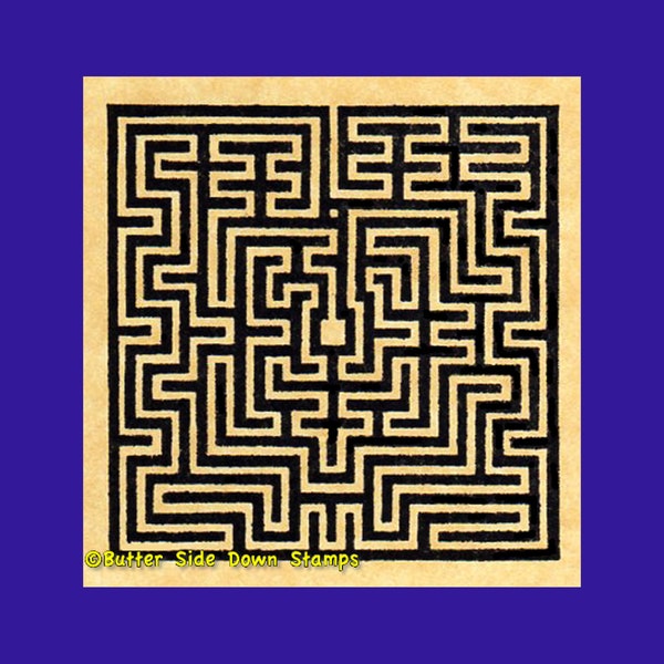 Labyrinth Stamp - Etsy