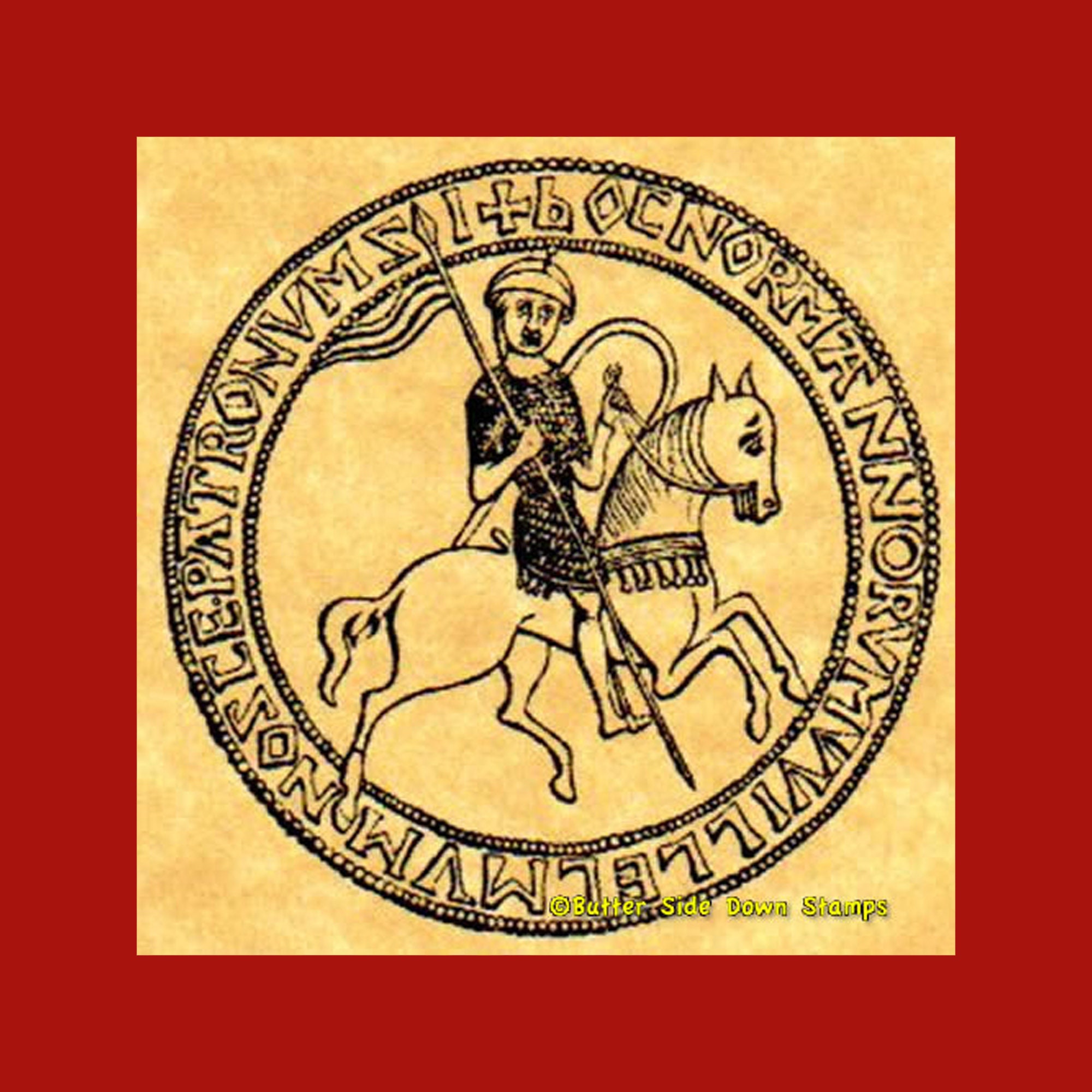 William the Conqueror Rubber Stamp Large or Mini-Size | Etsy