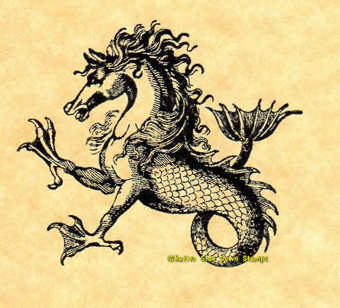 Hippocampus Mythology Tattoo