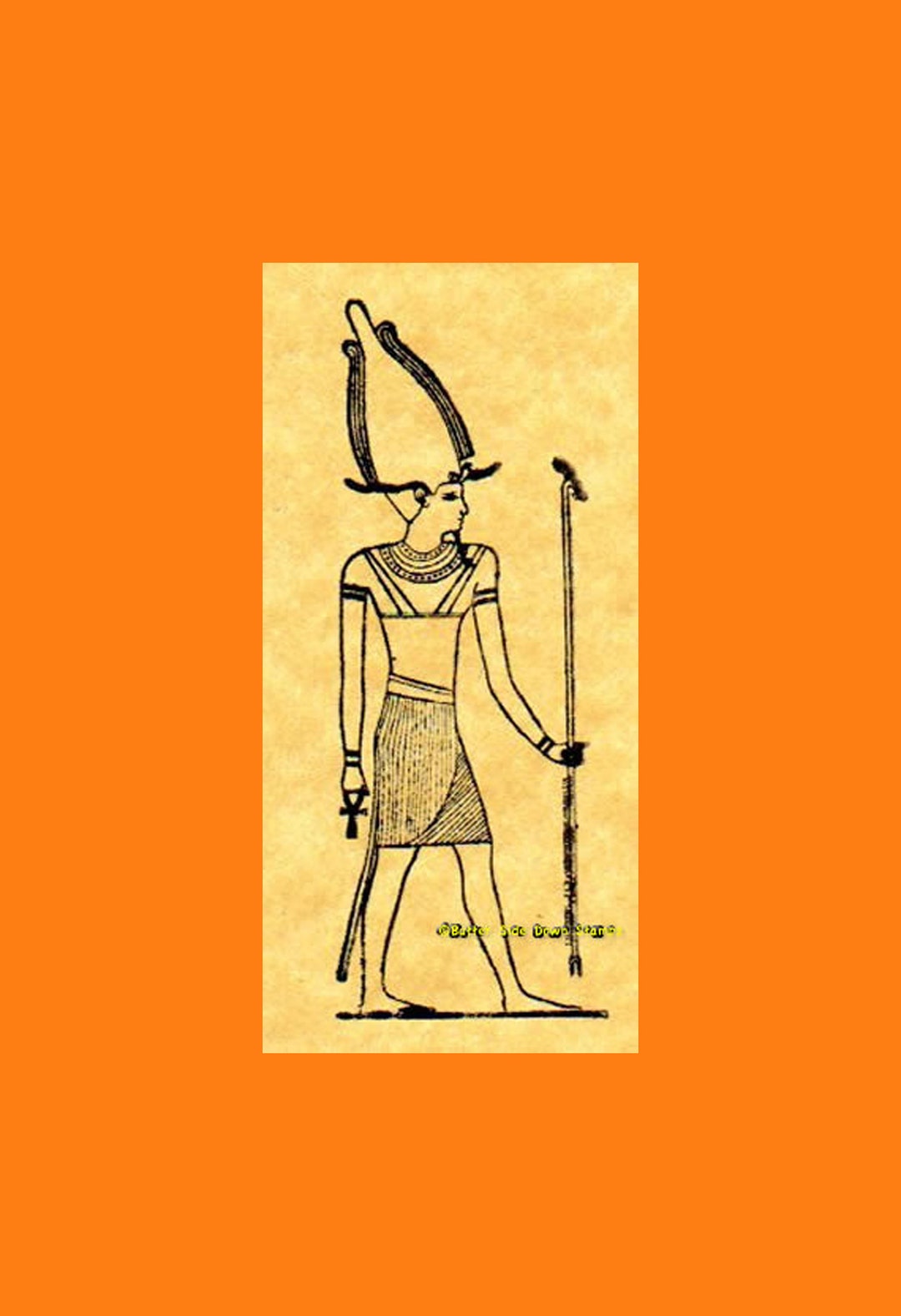 Osiris Ancient Egypt God Rubber Stamp - Etsy