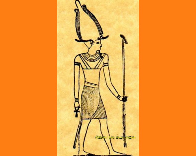 Osiris Ancient Egypt God Rubber Stamp | Etsy