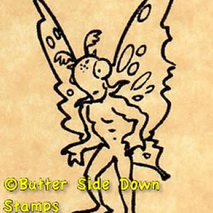 Standing Mothman Cryptid Rubber Stamp - Etsy