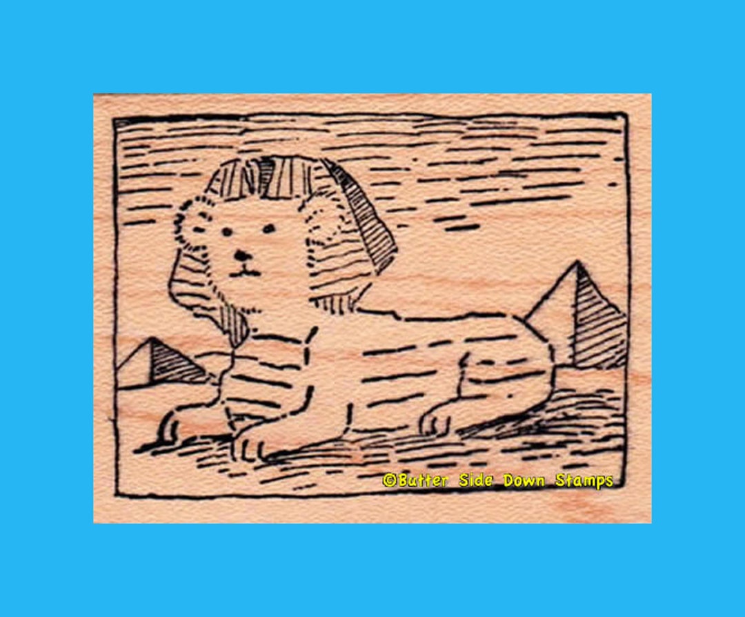 The Great Teddy Sphinx Teddy Bear Rubber Stamp - Etsy