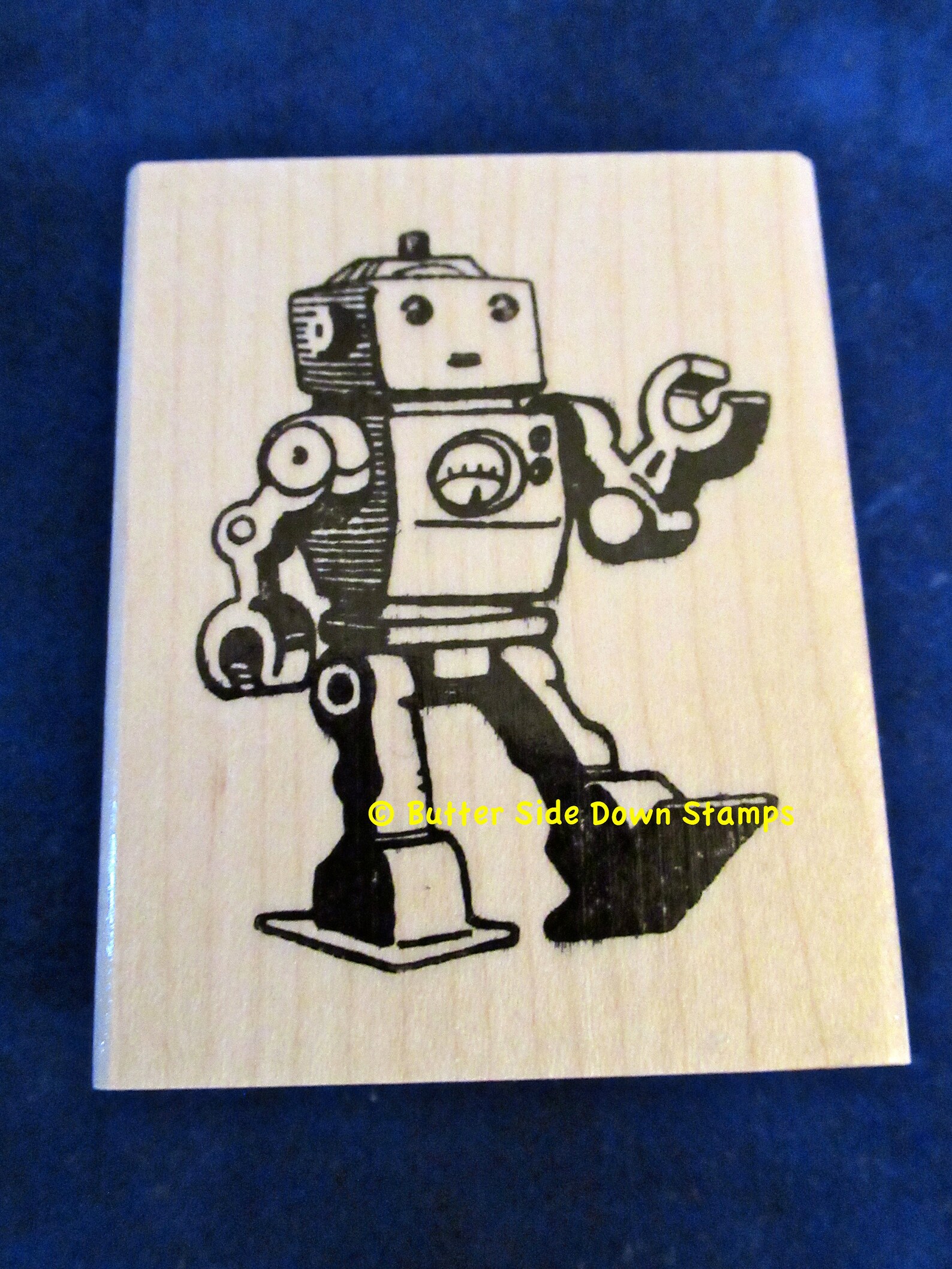 Toy Robot Rubber Stamp - Etsy
