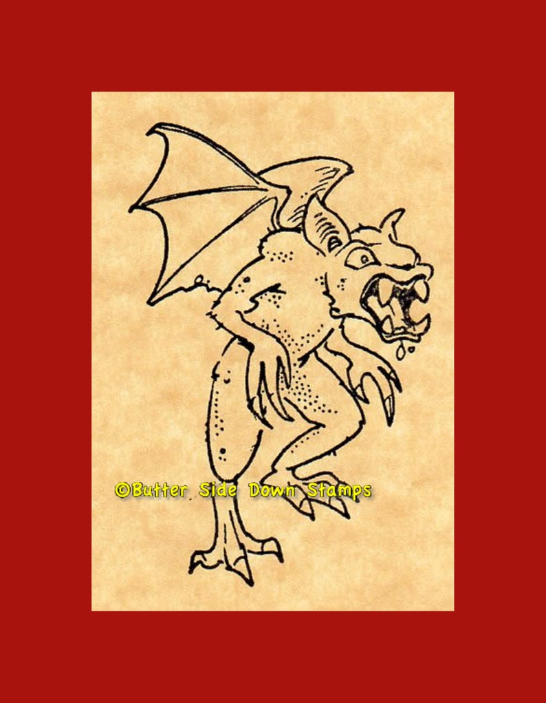 Bog Demon Rubber Stamp - Etsy