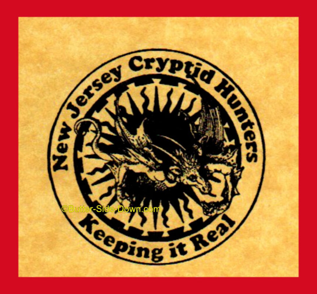 New Jersey Cryptids Rubber Stamp Keeping It Real - Etsy
