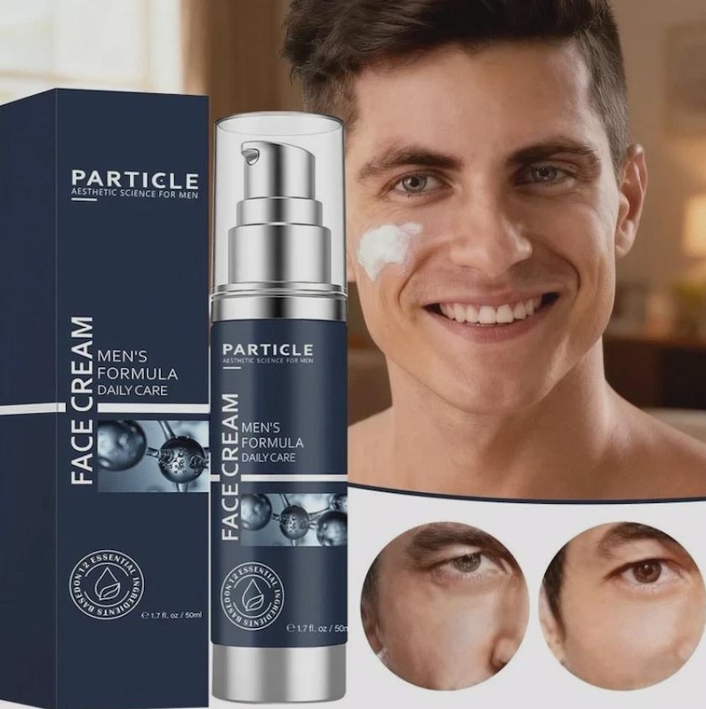 3 Pack Particle Face Cream for Men, 6 in 1 Anti Aging Cream, Mens Skin ...