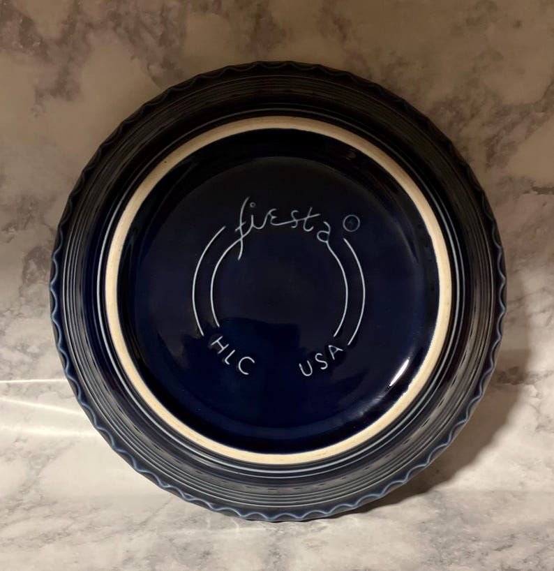 8” Cobalt Blue Fiesta Pie Plate - Etsy
