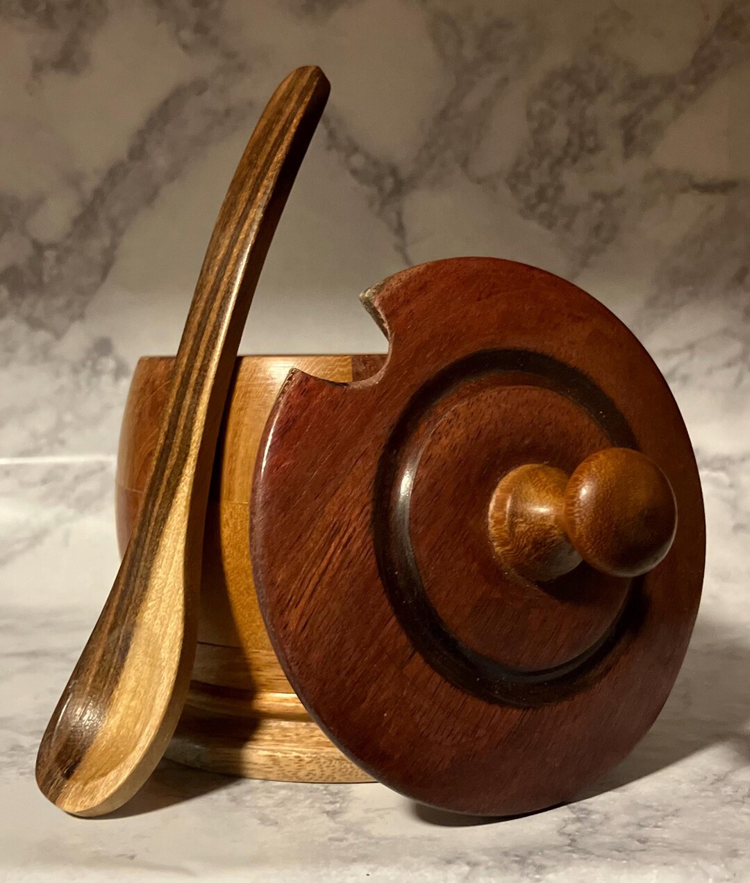 Hand-turned Wooden Sugar Bowl - Etsy
