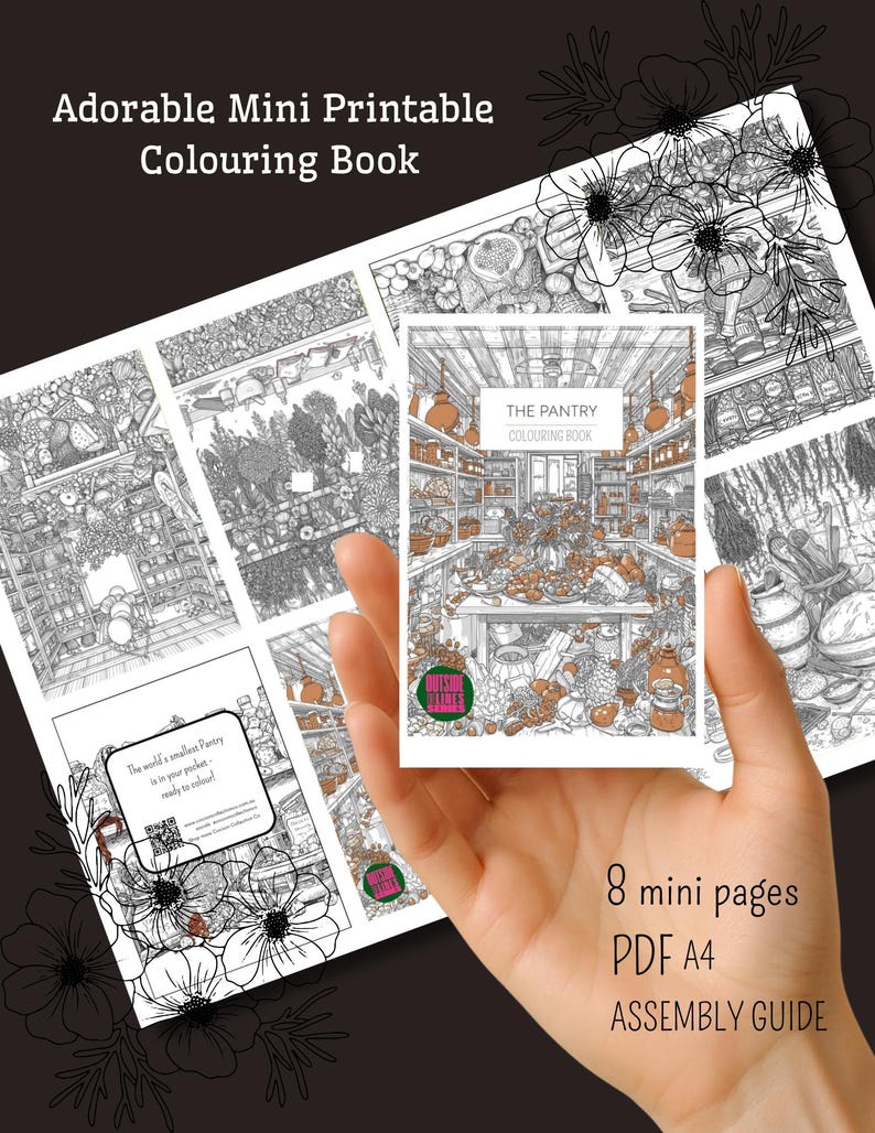 The Pantry Mini Malbuch zum Ausdrucken - Etsy.de