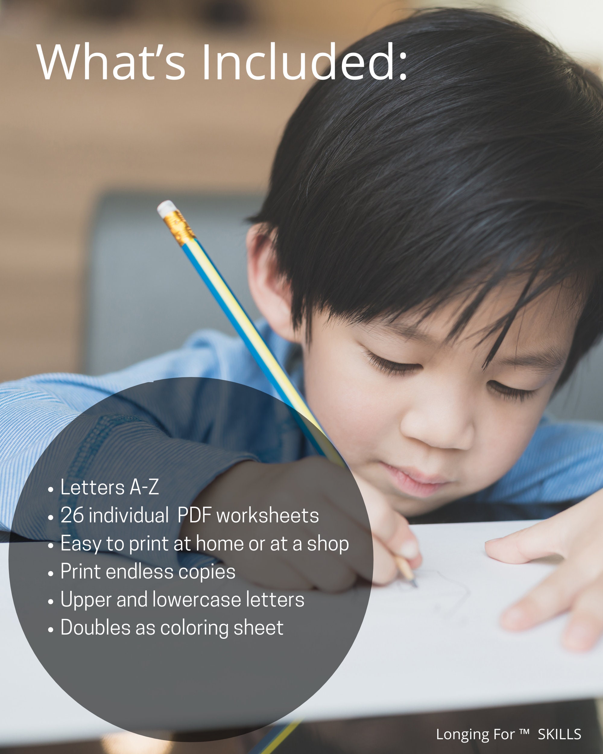 Printable Handwriting Practice Sheet for Kids, Pre-school Skills ...
