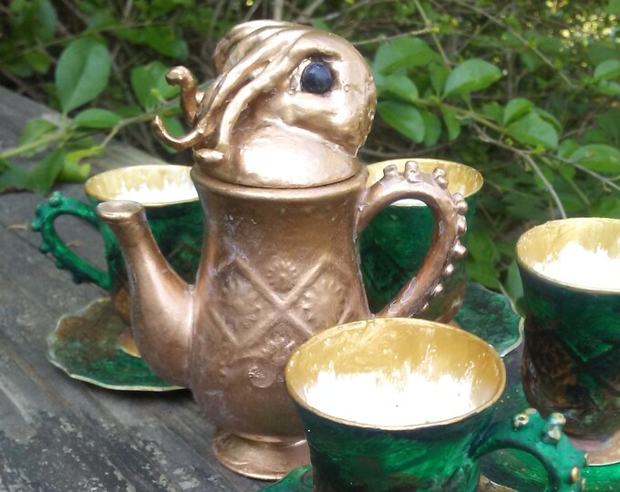 Cthulhu Tea Set. Dark Lovecraft-inspired Steampunk Dolls' Tea Service ...