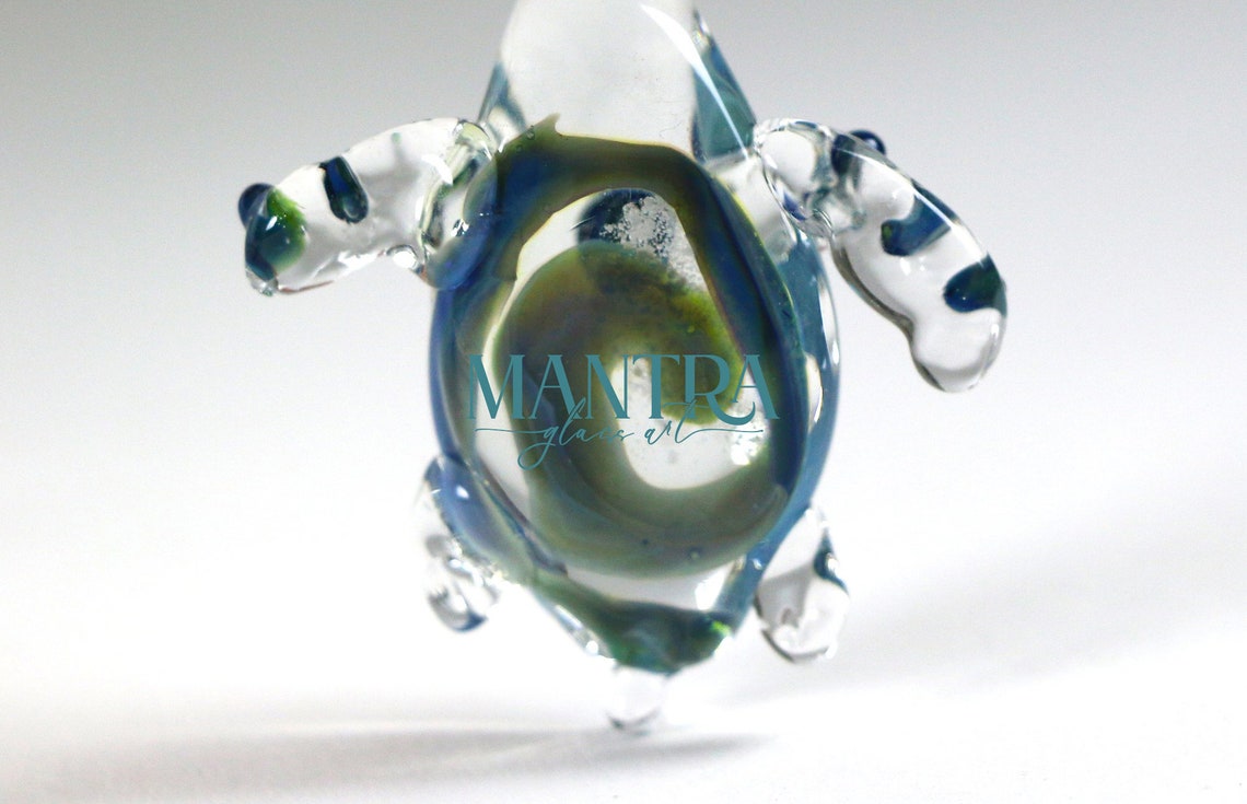Ashes in Glass Sea Turtle Sea Turtle Memorial Ashes Keepsake - Etsy