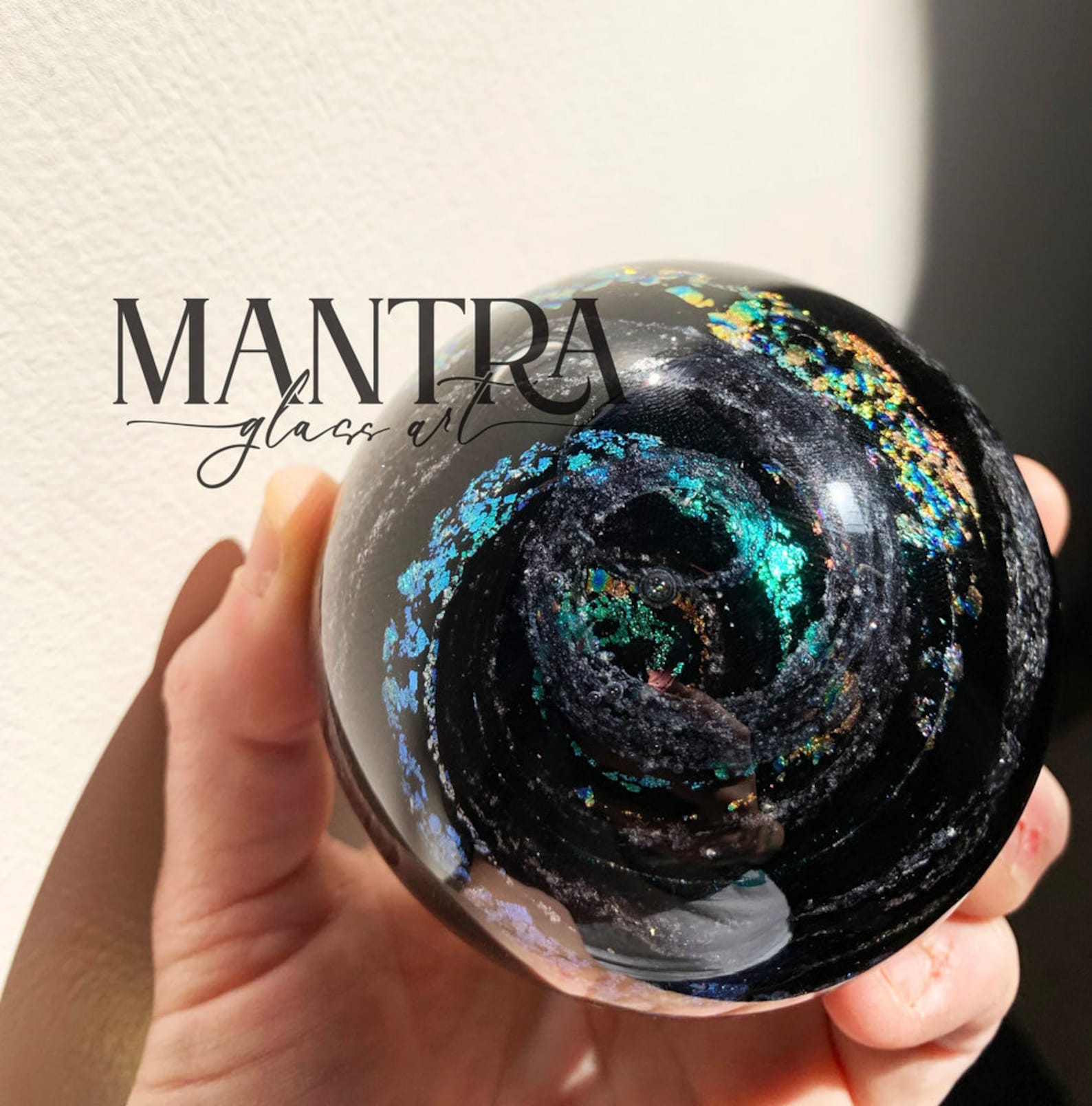 Memorial Glass Galaxy Orb, Ashes Keepsake, Cremation Glass Art - Etsy