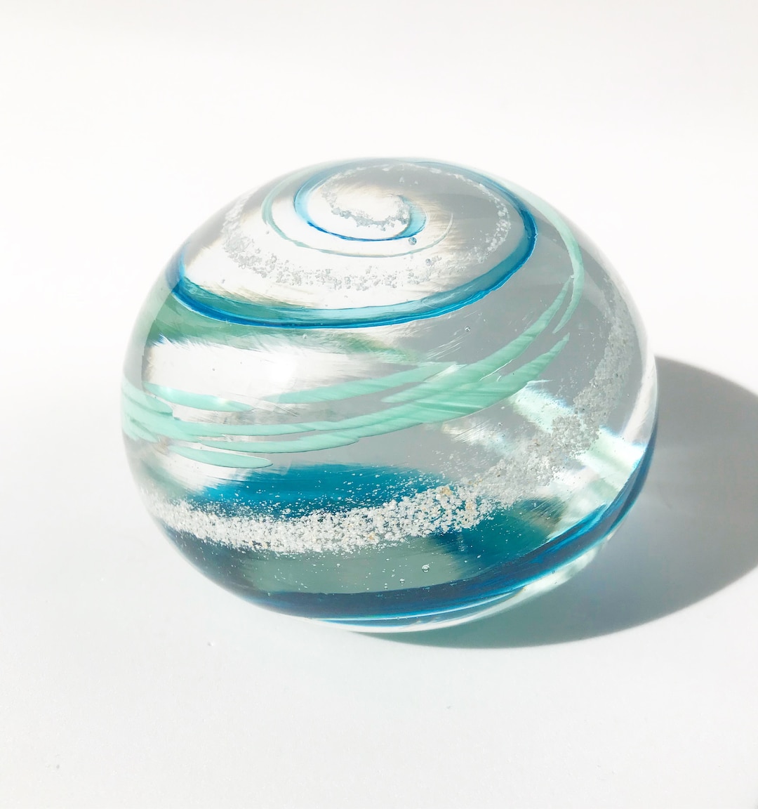 Ashes in Glass Cremation Glass, Cremains in Glass, Memorial, Memorial ...