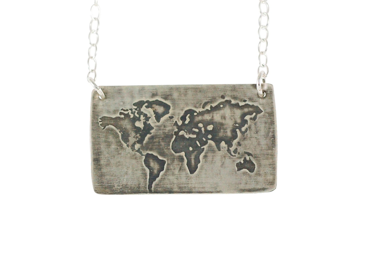 World Map Necklace World Map Pendant Map Necklace Globe - Etsy