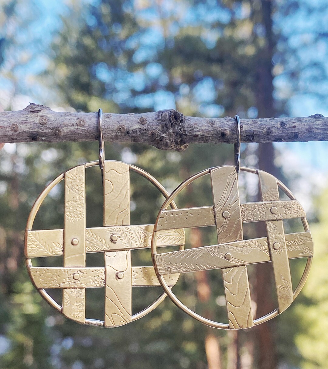 Woven Hoops - Etsy