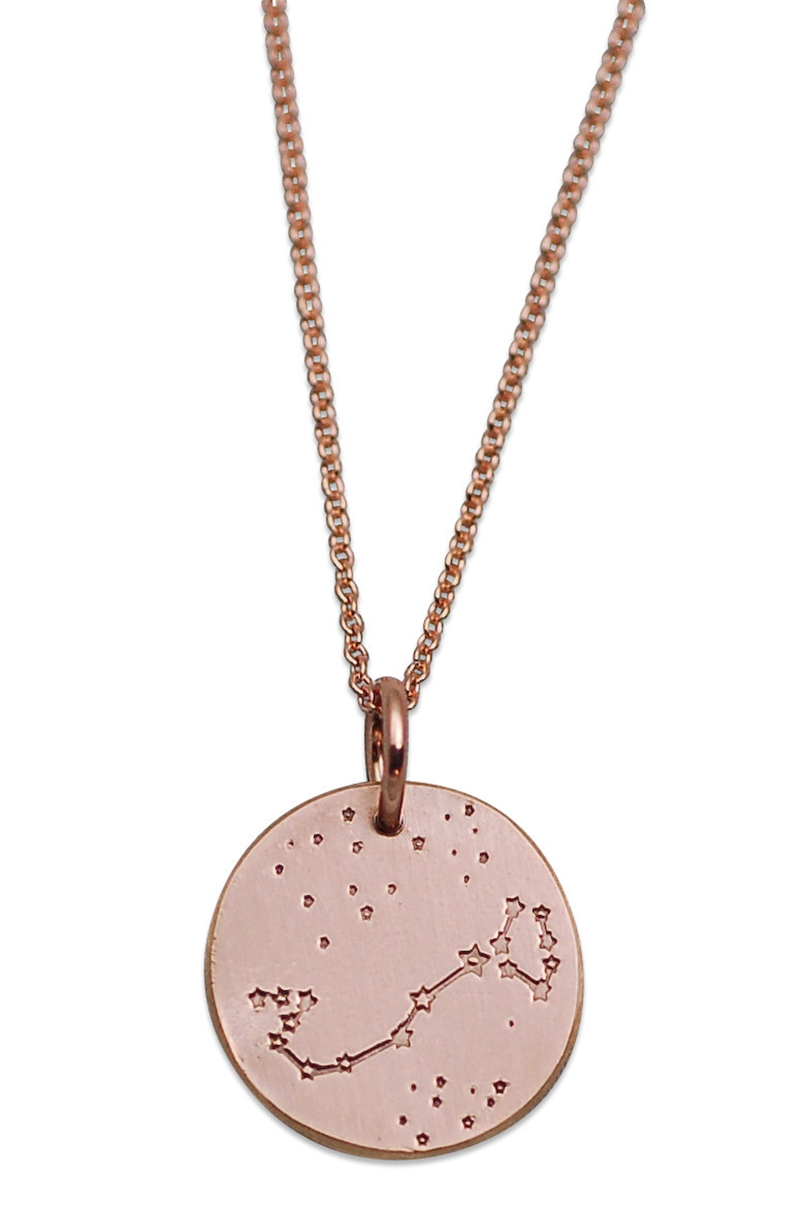 Zodiac Birth Sign Constellation Pendants Necklaces Aries Capricorn ...