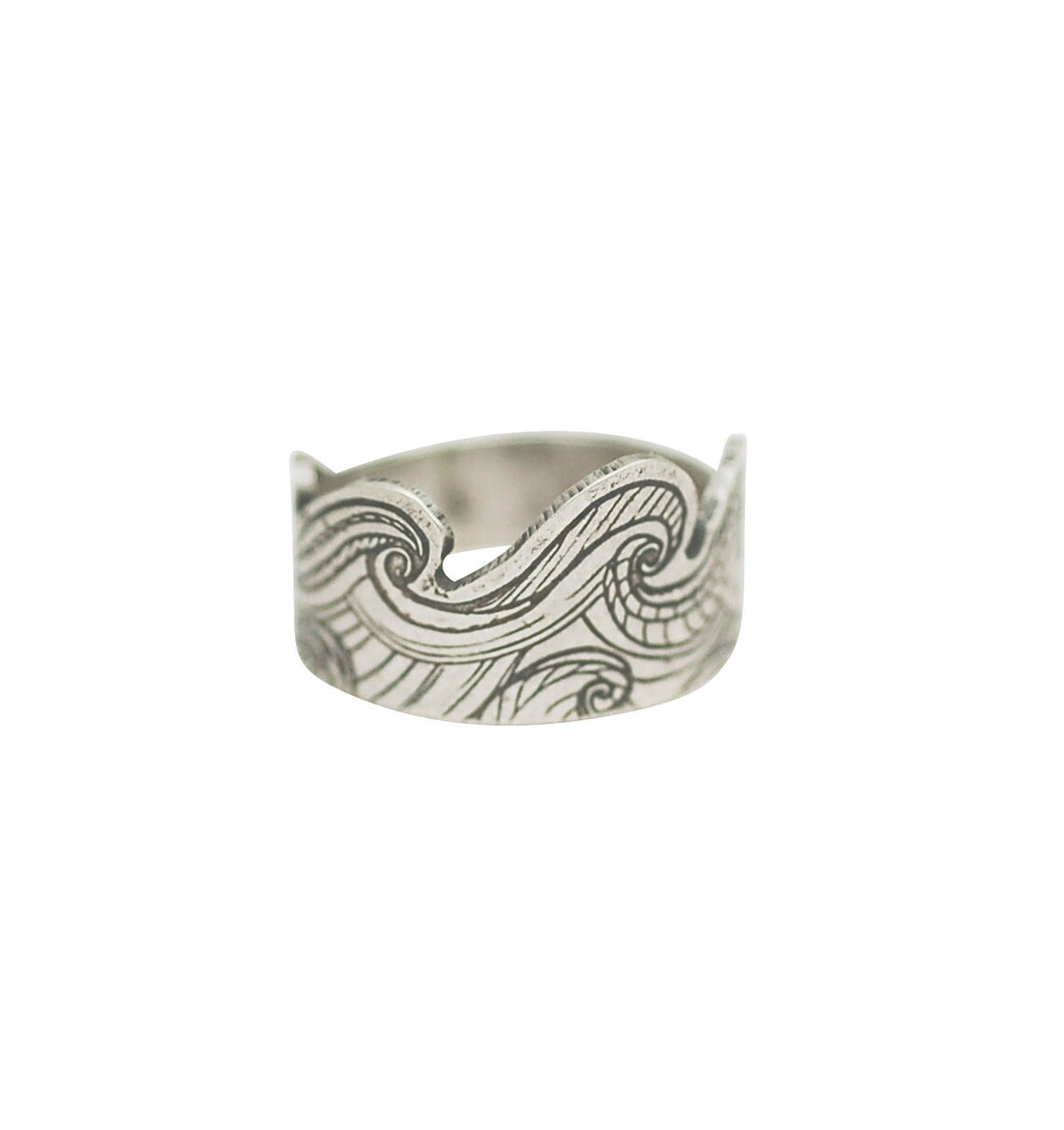 Wave Ring Wave Pattern Ring Ocean Jewelry Beach Jewelry - Etsy
