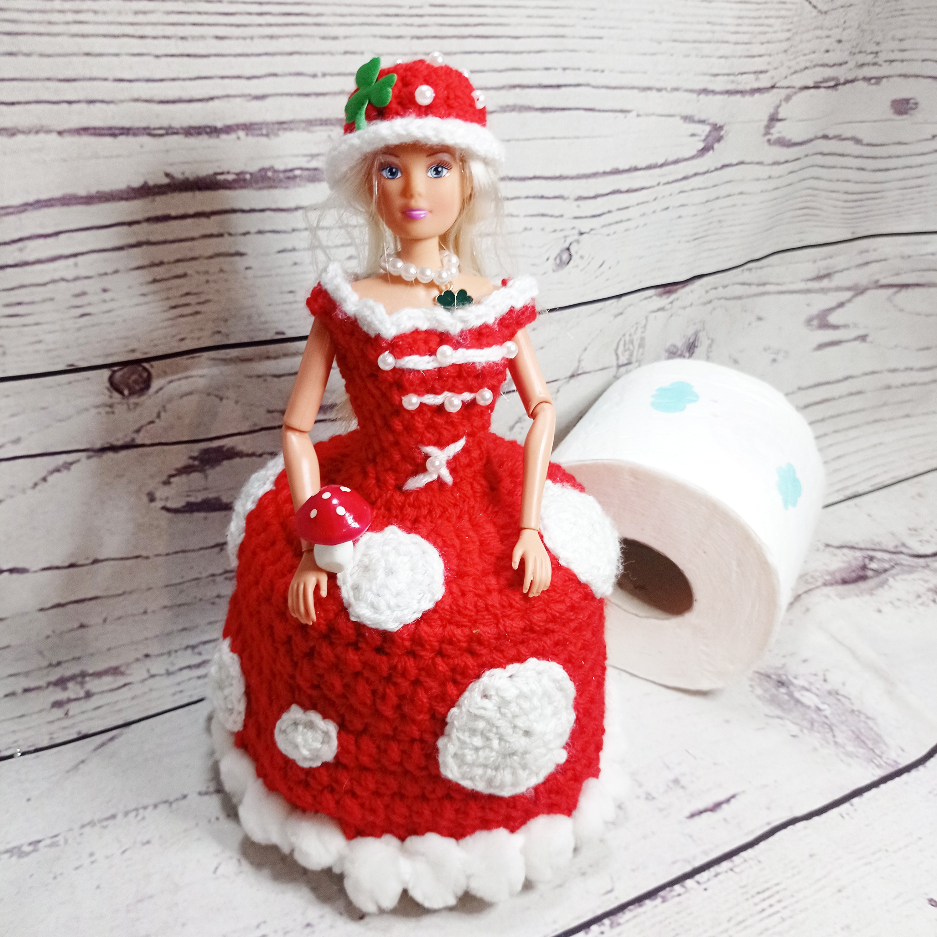 Toilet Paper Doll Toadstool - Etsy