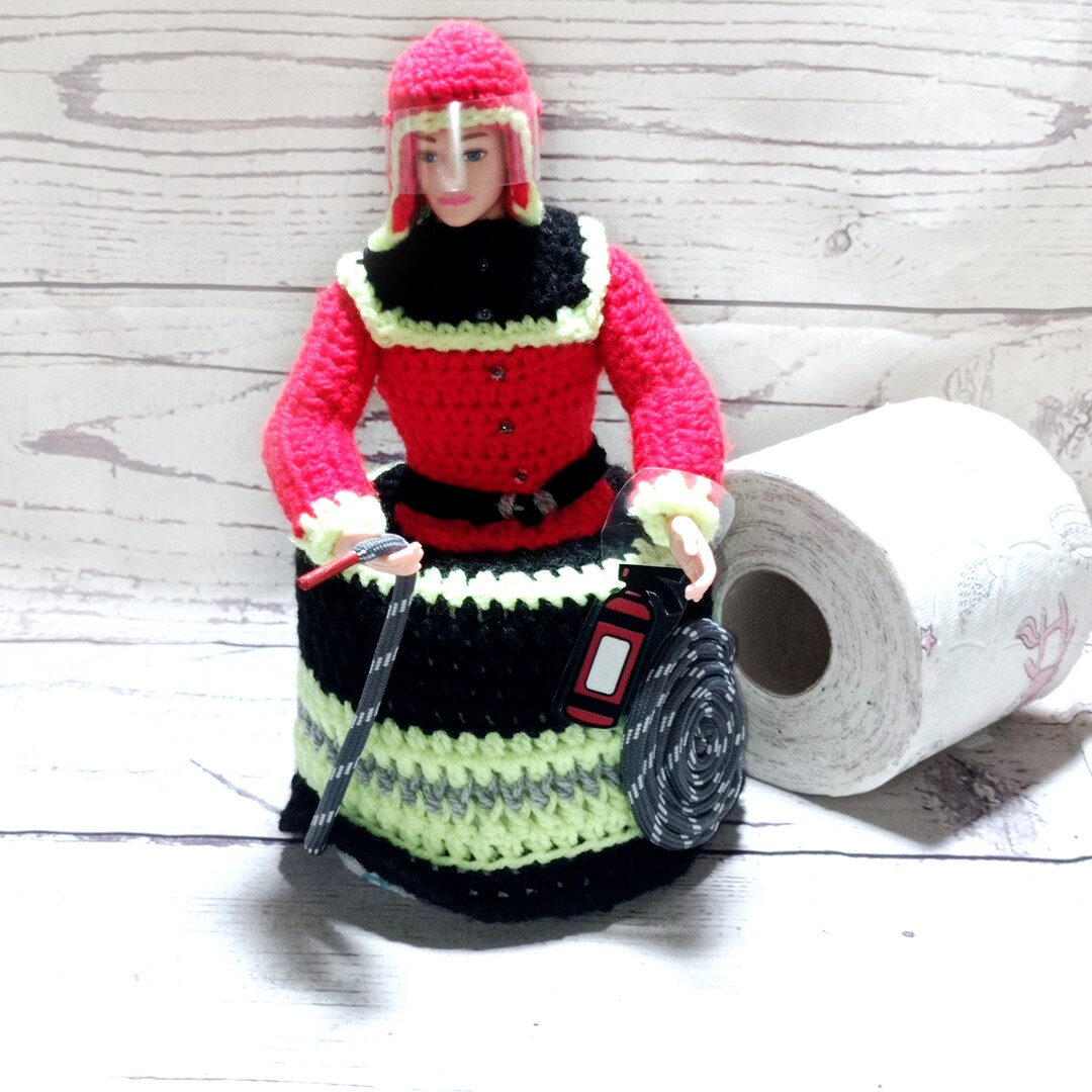 Firefighter, Toilet Paper Roll Cover Doll - Etsy