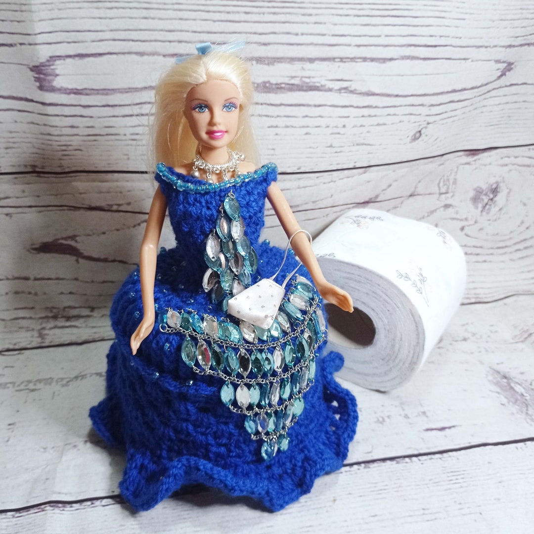 Toilet Paper Doll BLUE LADY - Etsy