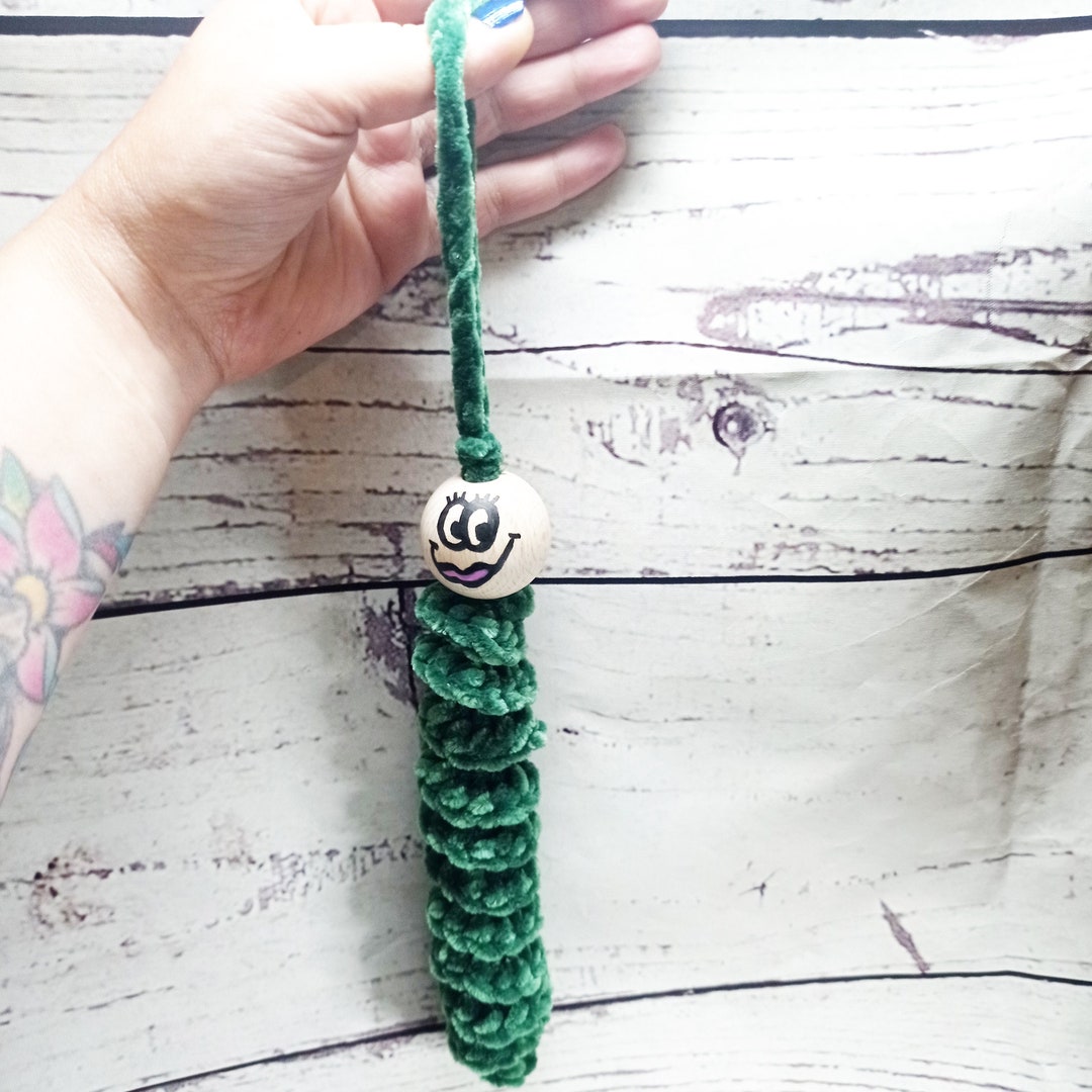 XXL Lucky Worm, Extra Large Worry Worm, Dark Green - Etsy
