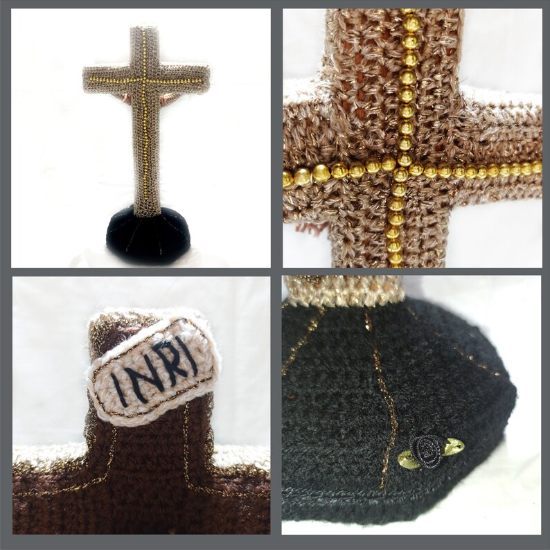Crucified Jesus Crocheted Statue - Etsy