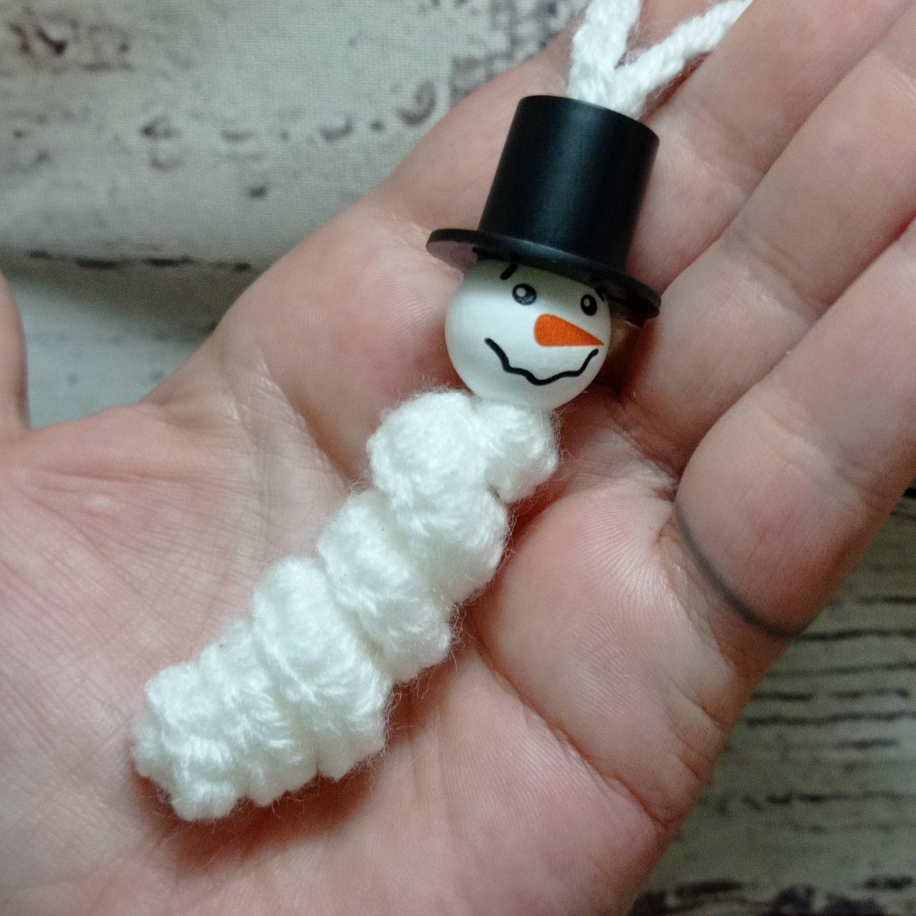 Worryworm Snowman - Etsy