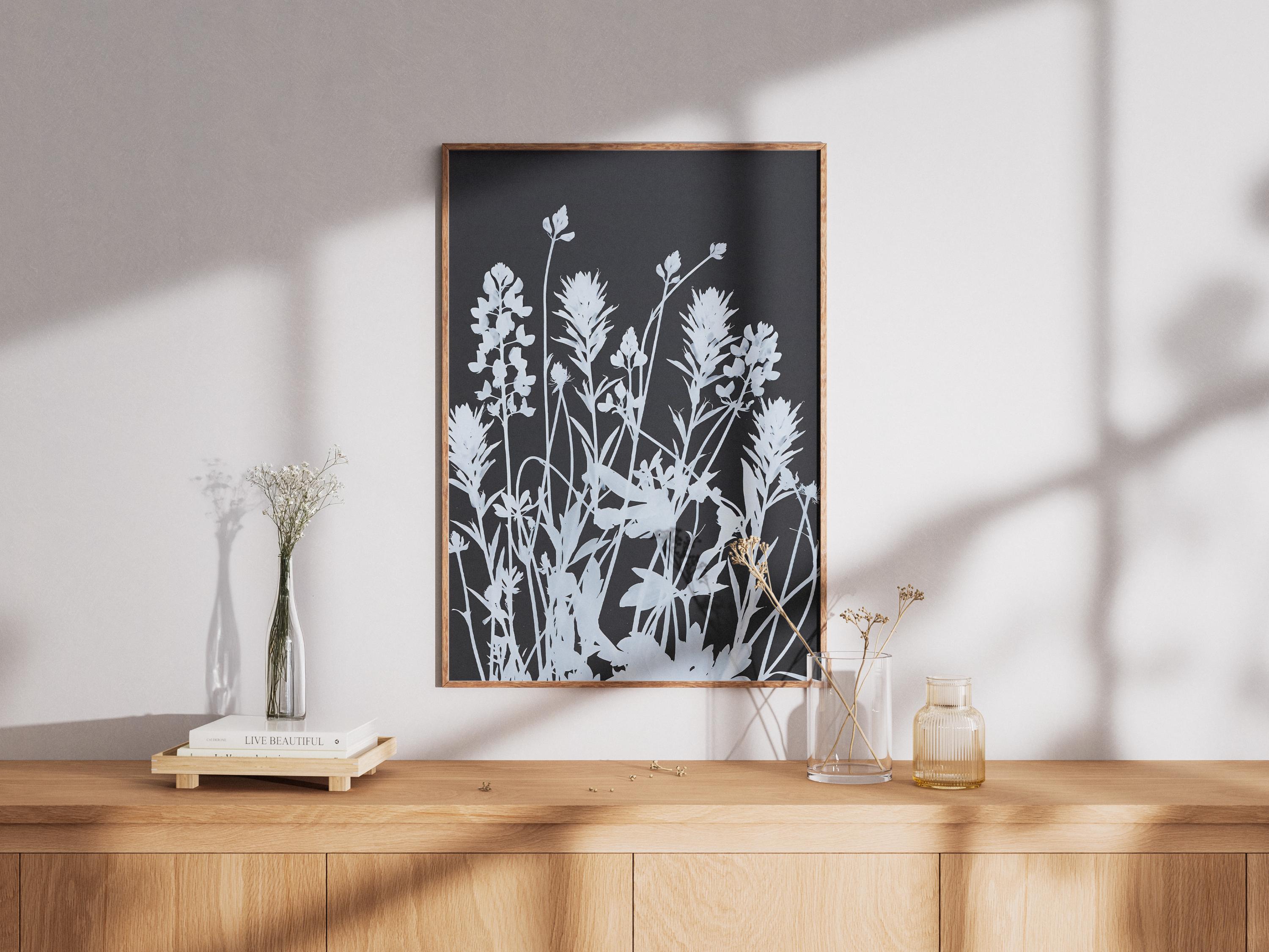 Wildflower Silhouettes Poster Digital Download | Botanical Wall Art - Etsy