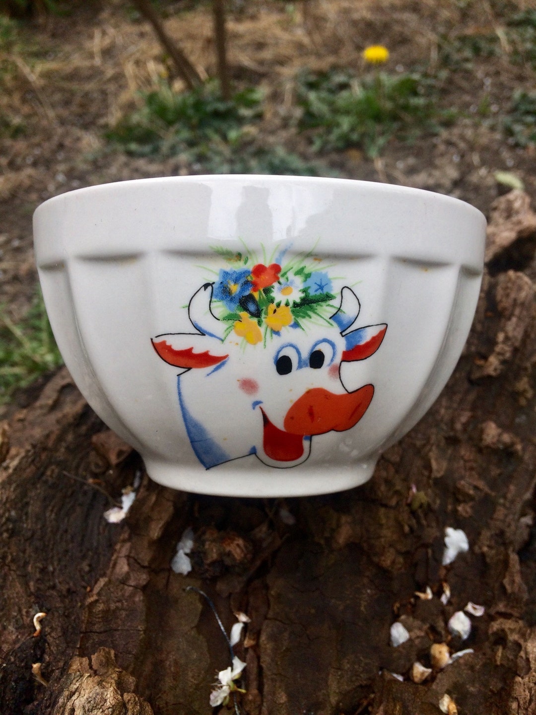 Vintage Jugoporcelan Cow Bowl: Yugoslavian Porcelain, 70s Decor - Etsy