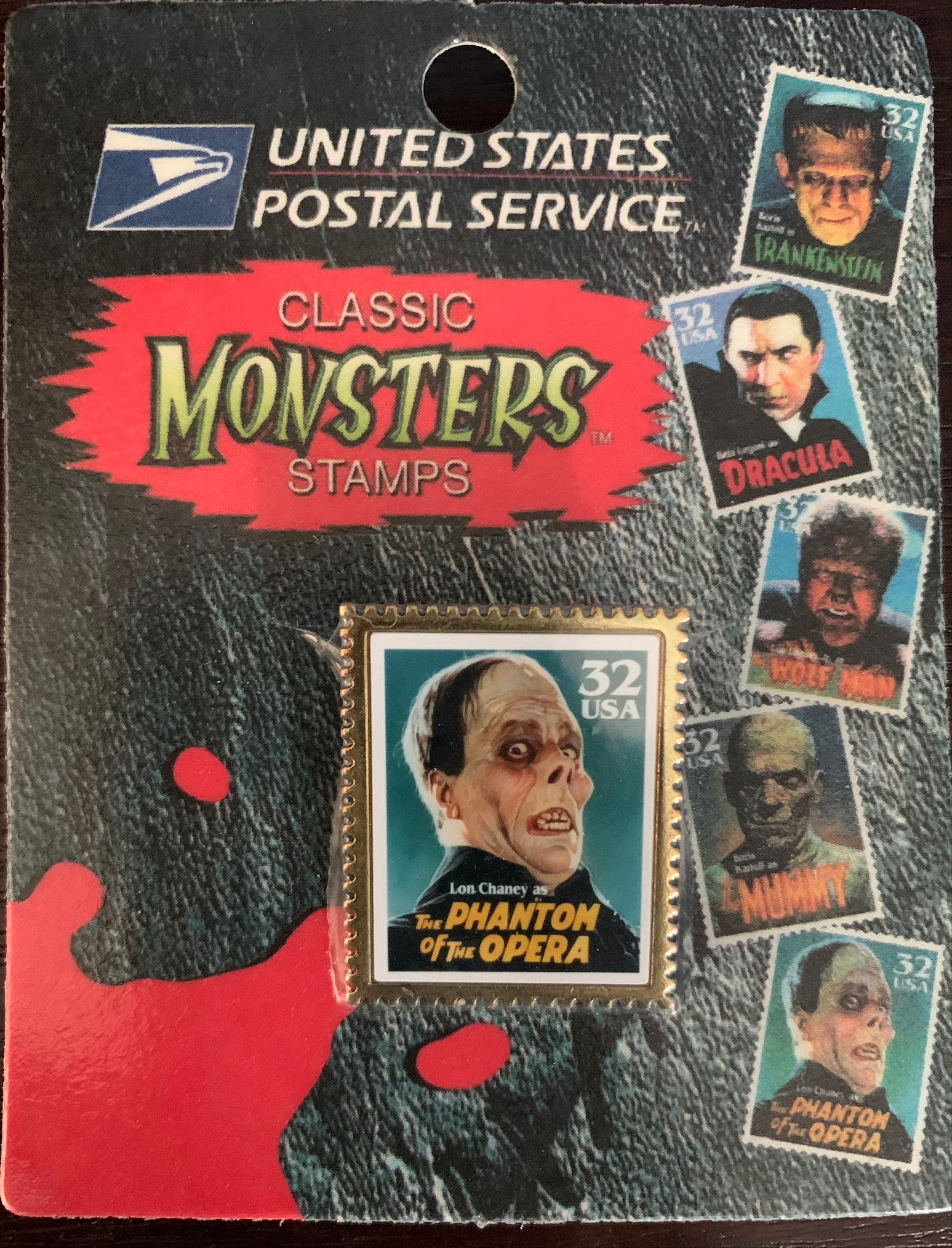 United States Postal Service Classic Universal Monsters Stamps Pin ...