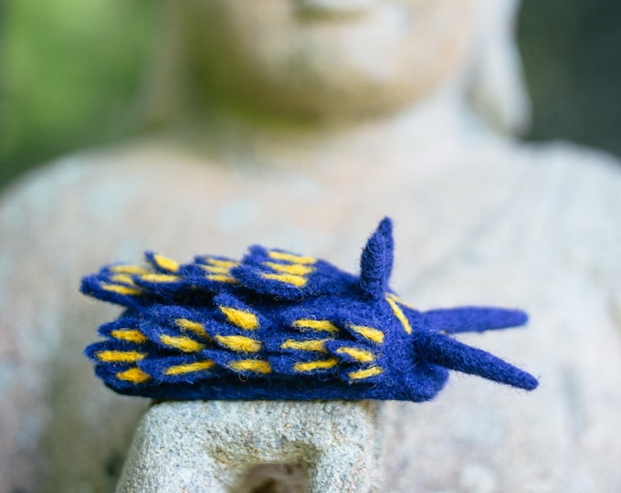 wool needle felt nudibranchs sea slugs and by WoolCreature on Etsy