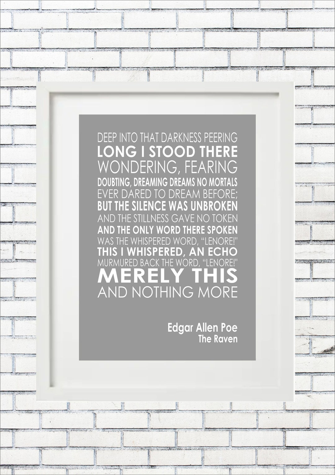 The Raven EDGAR ALLAN POE Poetry Poem Quote Quotes Inspirational ...