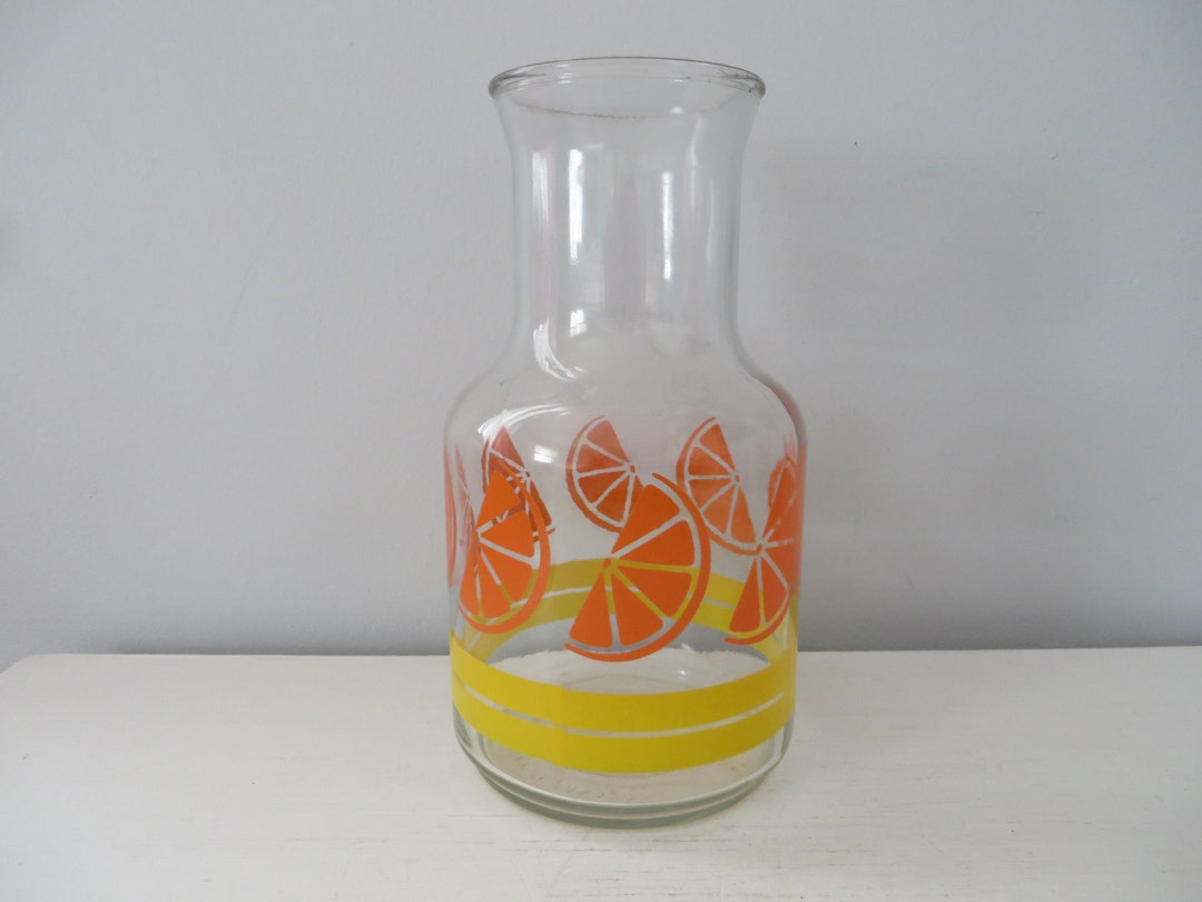 Vintage Libbey of Canada Glass OJ Jug - Orange Juice Carafe - Etsy