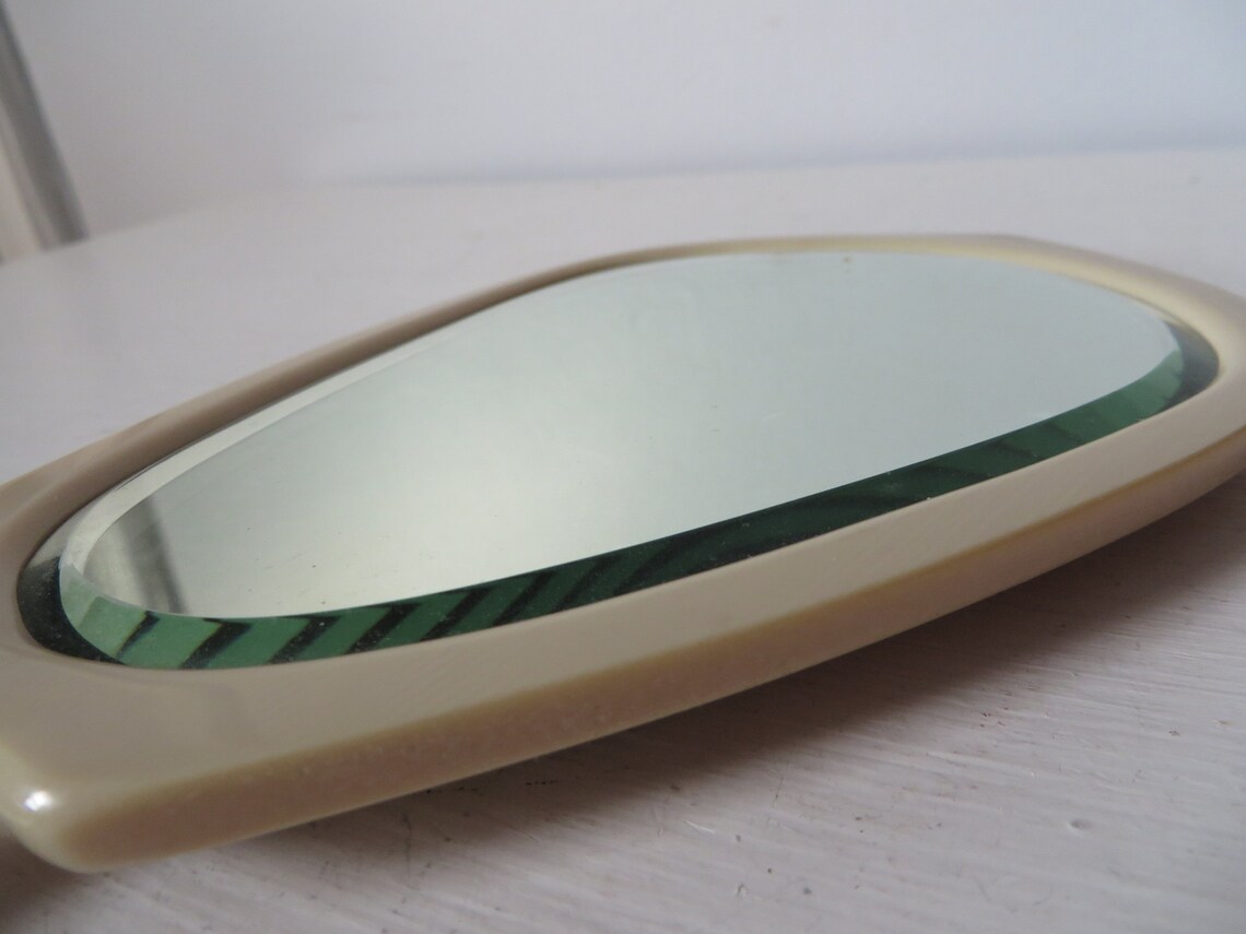 Vintage Ivory Pyralin la Belle Hand Mirror - Etsy