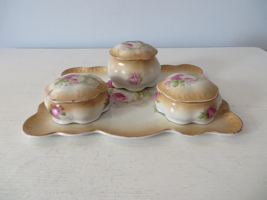 Antique Wehinger & Co. A.G. Czechoslovakia - Porcelain Dresser Set ...
