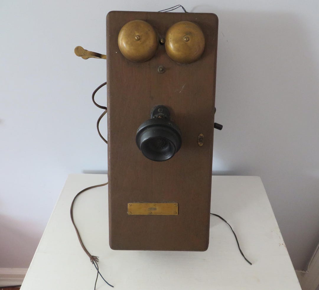Antique Western Wall Mount Telephone - Plain Front Type - Western ...