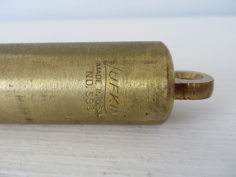 Vintage Lufkin 20 Oz Innage Solid Brass Plumb Bob No 590 Etsy