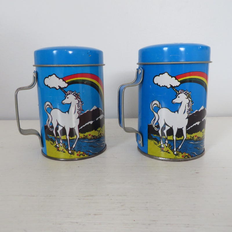 Vintage Can Salt Pepper - Etsy