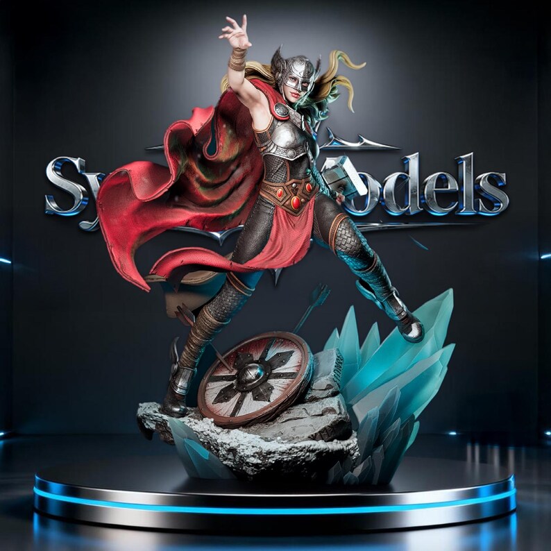 Lady Thor - Marvel STL | Statue + Bust | Jane Foster With Lightning ...