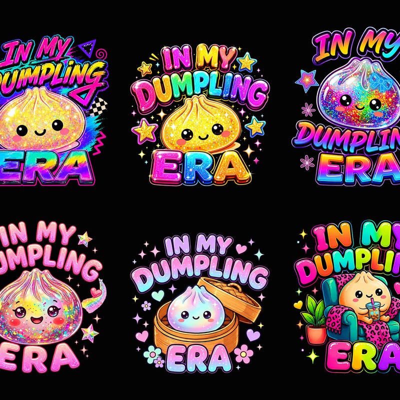 Cute Dumpling Characters - Etsy UK