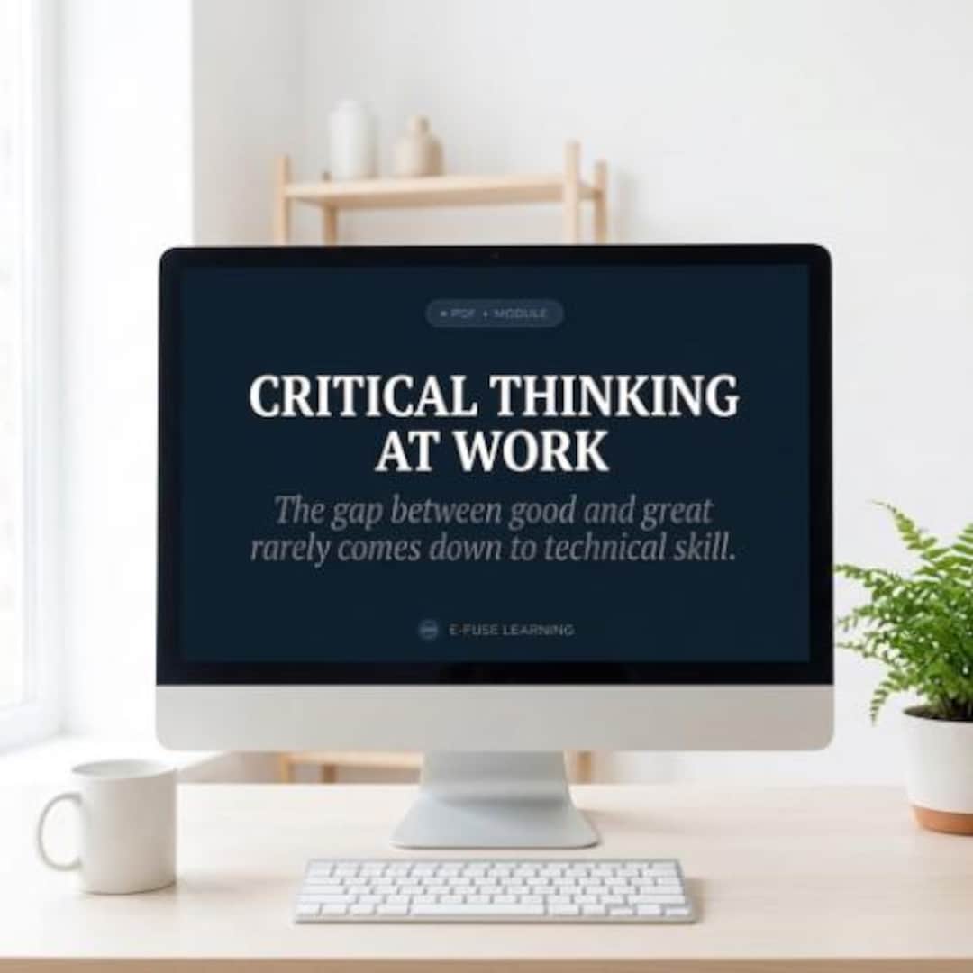 Critical Thinking at Work — Workbook + Interaktives Lernmodul - Etsy.de